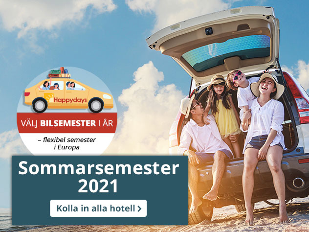 BILSEMESTER | Hotell, minisemester, weekendsemester | Happydays