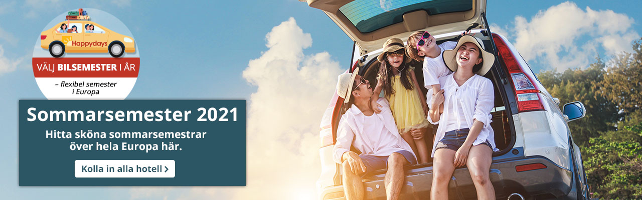 BILSEMESTER | Hotell, minisemester, weekendsemester | Happydays