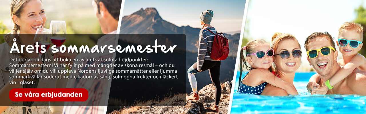 BILSEMESTER | Hotell, minisemester, weekendsemester | Happydays