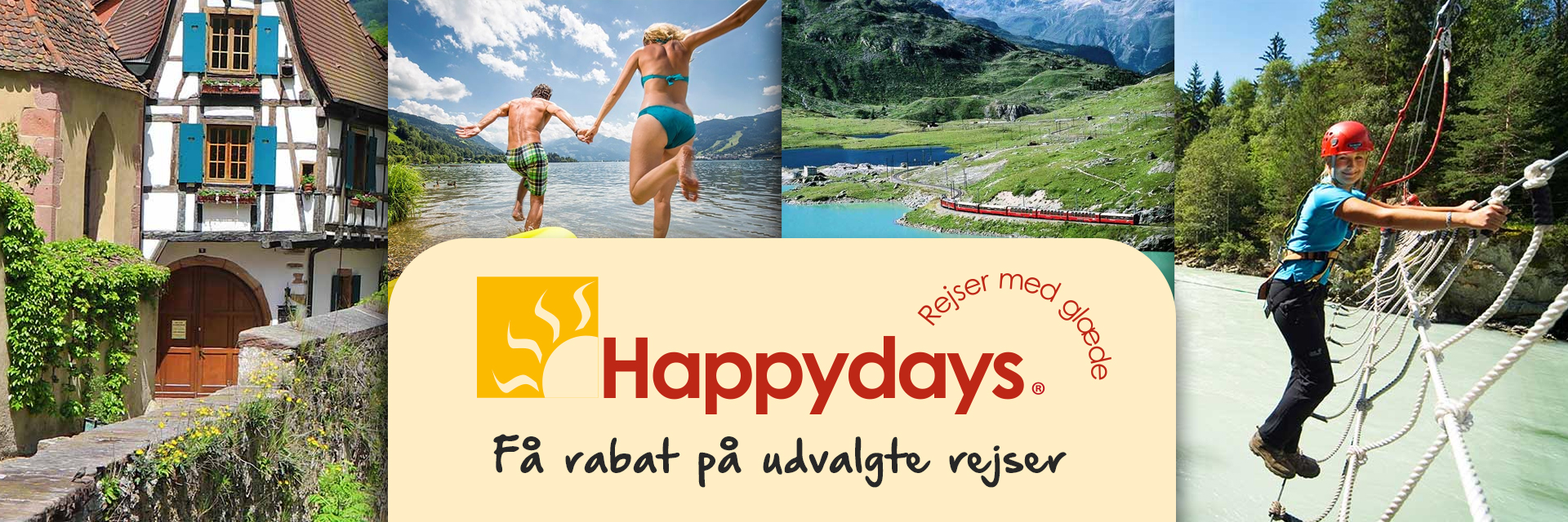 Kør selv-ferie & bilferie | Hotel, miniferie, weekendophold | Happydays